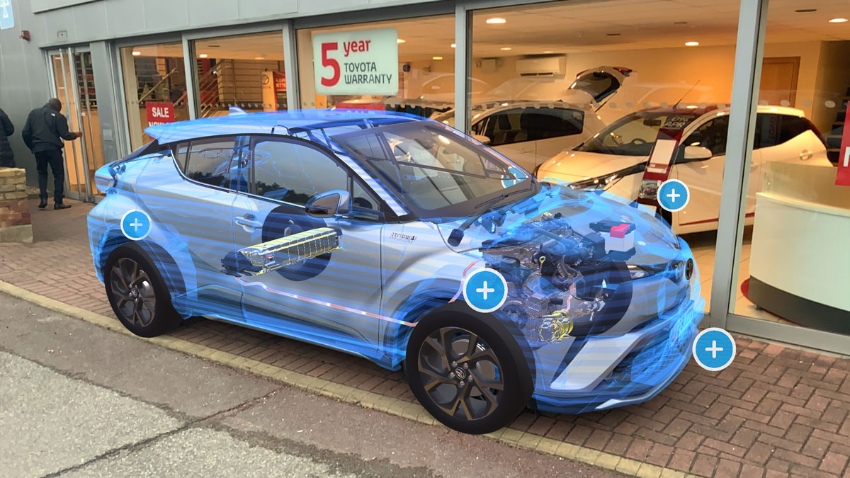 Toyota launches AR app to provide a peek inside one of its hybrid ...