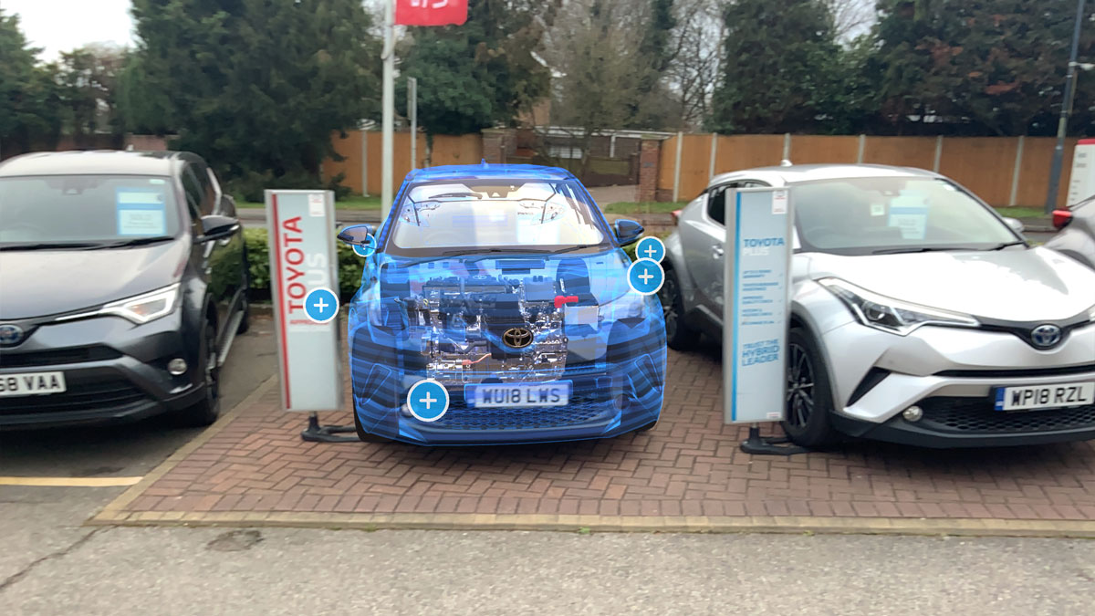 Toyota launches AR app to provide a peek inside one of its hybrid ...